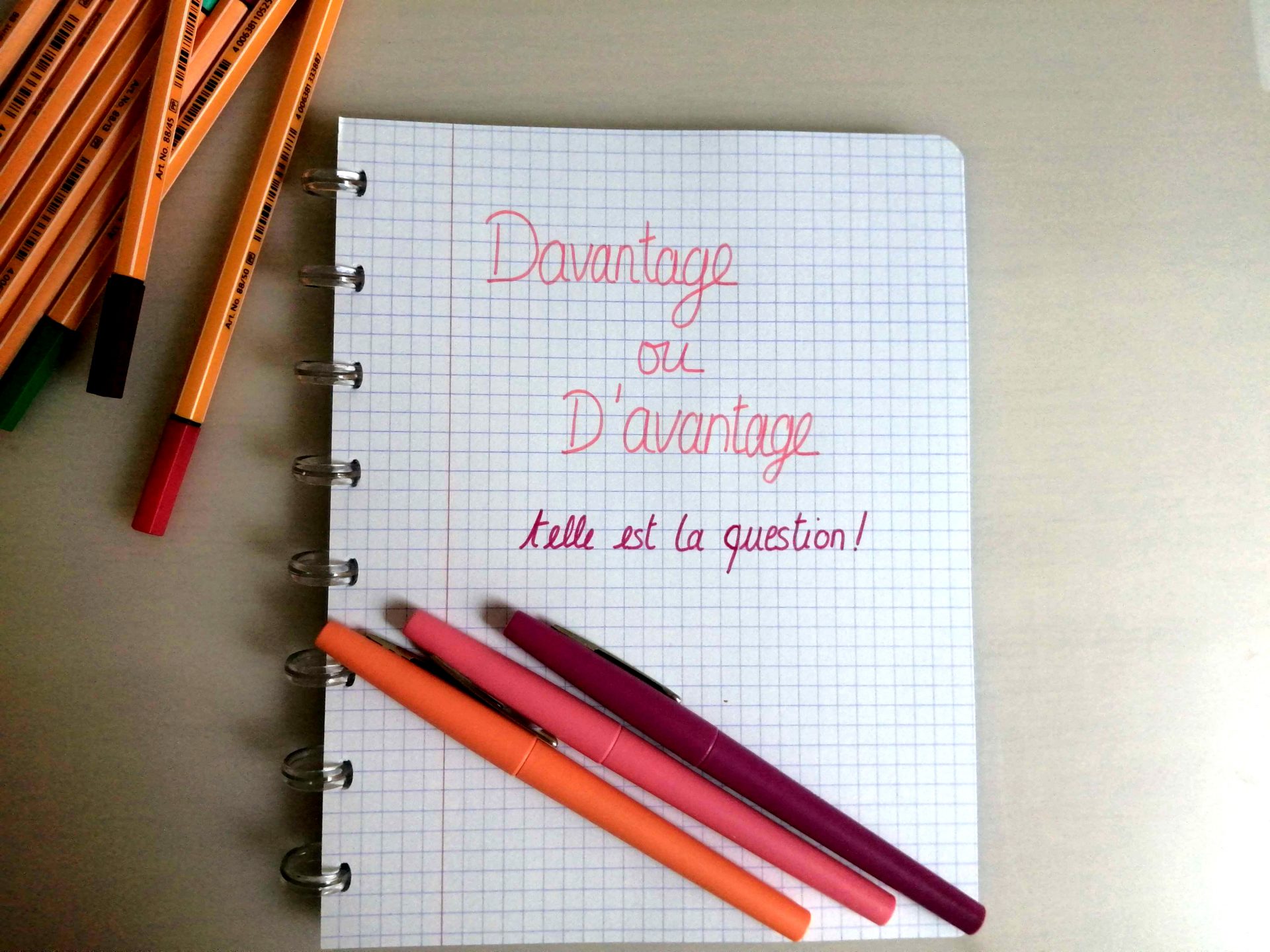 📚 Davantage ou d'avantage ? - Sherpas